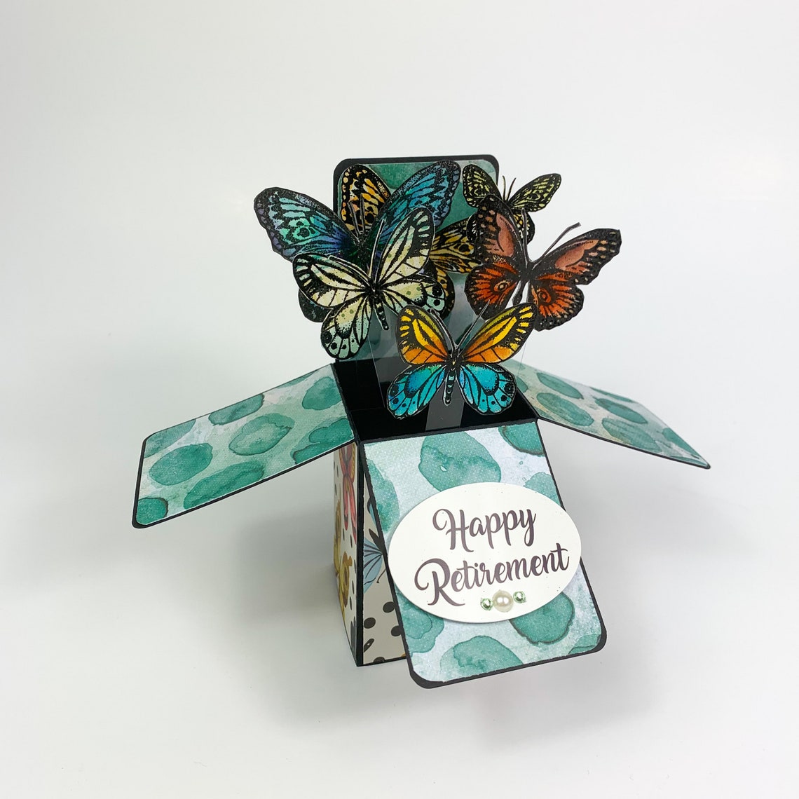 Happy Retirement Pop up Card Butterflies Card Best Friend - Etsy