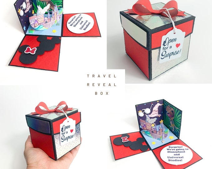 Vacation Reveal Box Travel Surprise Box Surprise for - Etsy