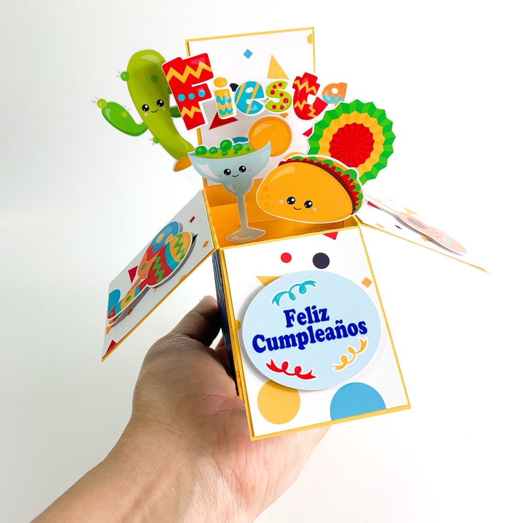 Fiesta Card, Happy Birthday Card, Mexican Birthday Party, Card for Him ...