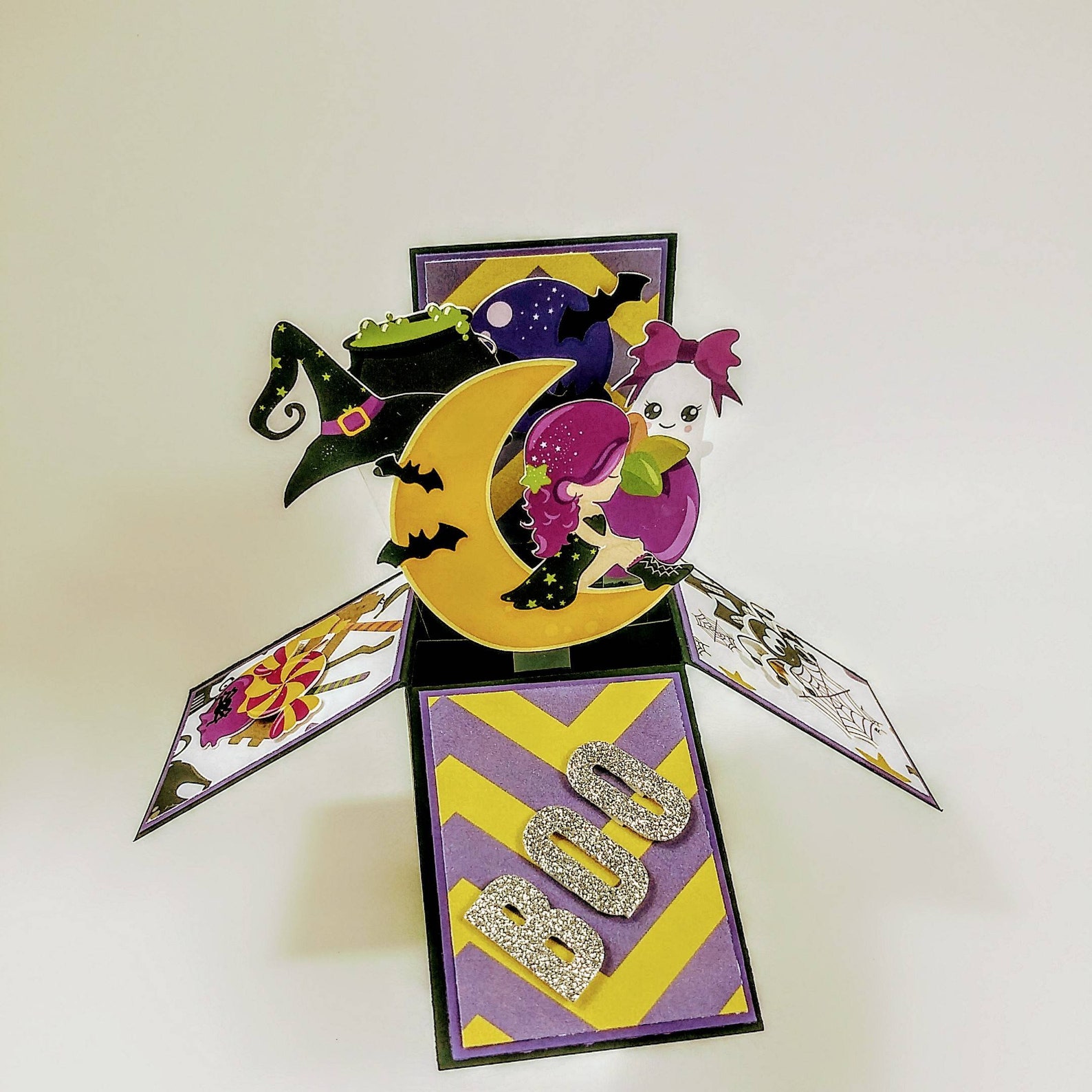 Halloween Girl Halloween Pop up Card Halloween Decor - Etsy