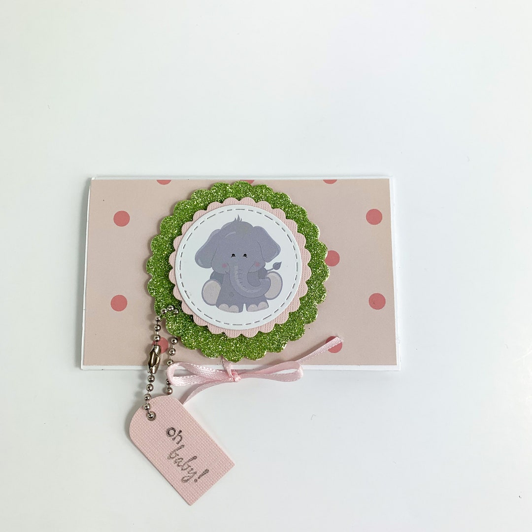 New Born Gift Card Holder, Baby Shower Gift Card Envelope, Baby Girl ...