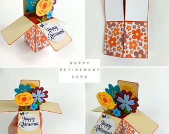 Happy Retirement Pop up Card Butterflies Card Best Friend - Etsy