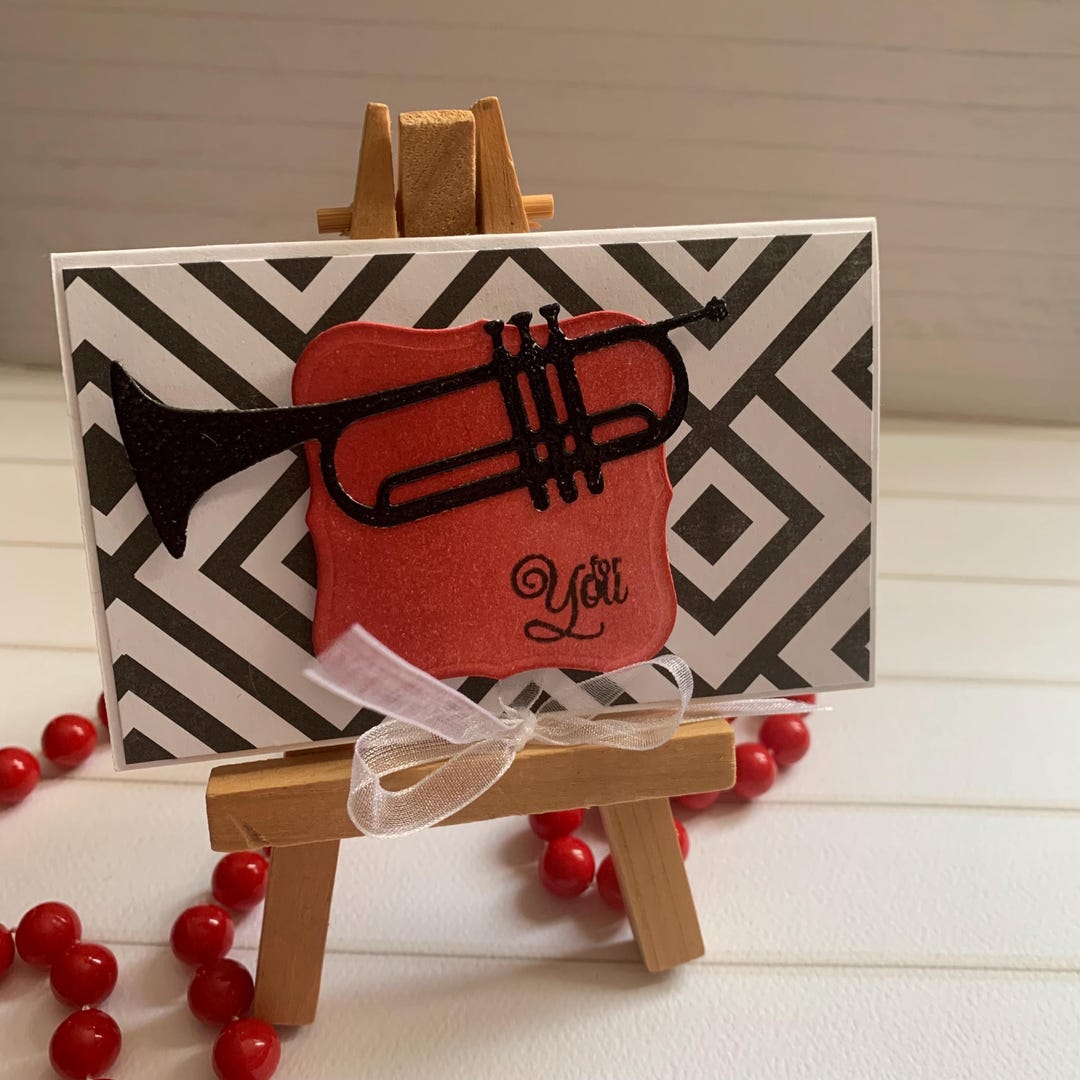 Trumpet Gift Card Holder: Musician Money Envelope - Etsy