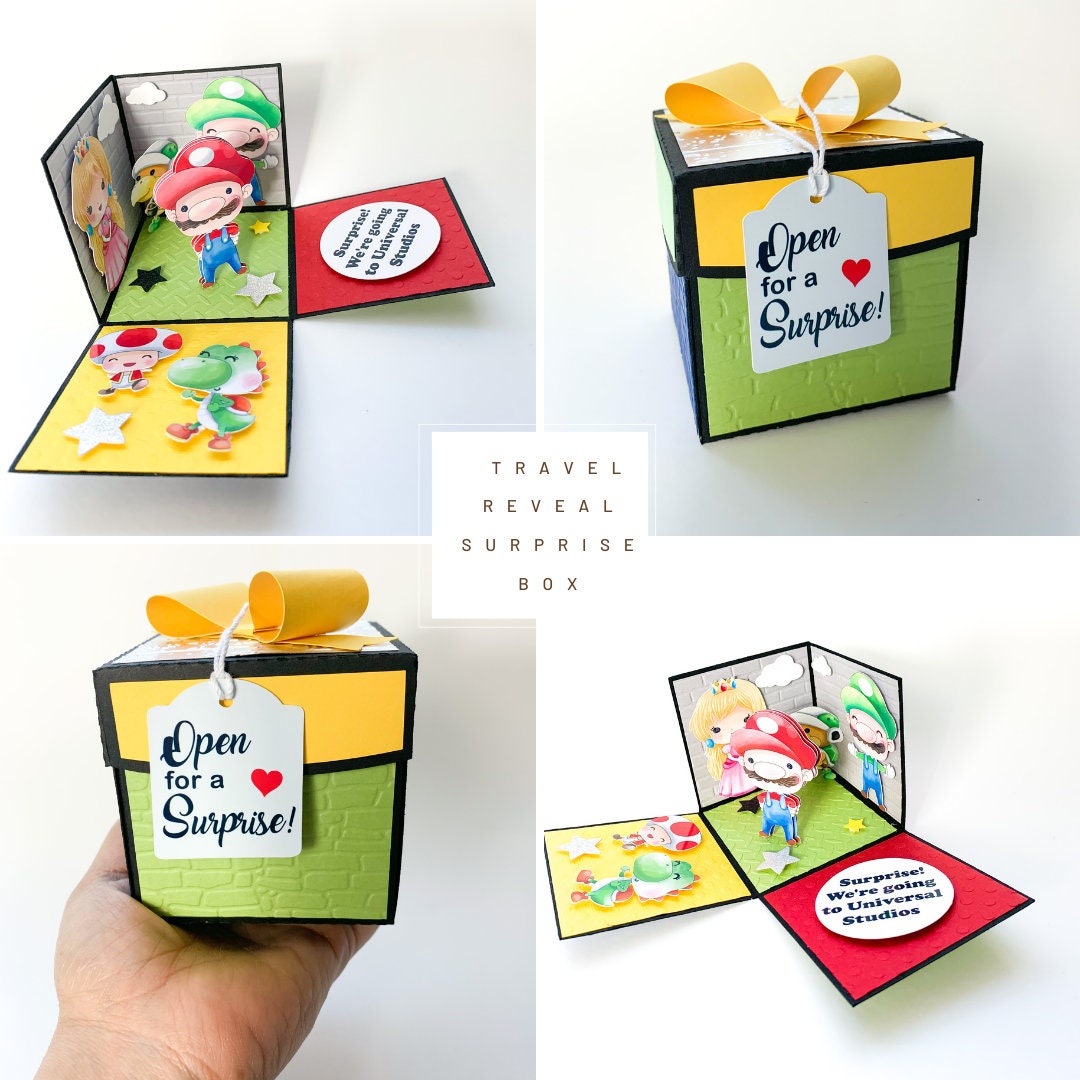 Vacation Reveal Box, Travel Surprise Box, Surprise for Children, Travel ...