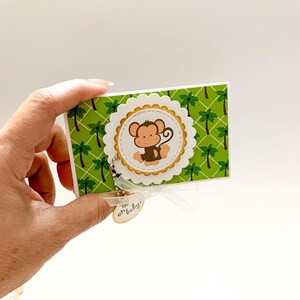 Baby Monkey Gift Card or Money Holder, Gift Card Envelope for Baby Boy ...