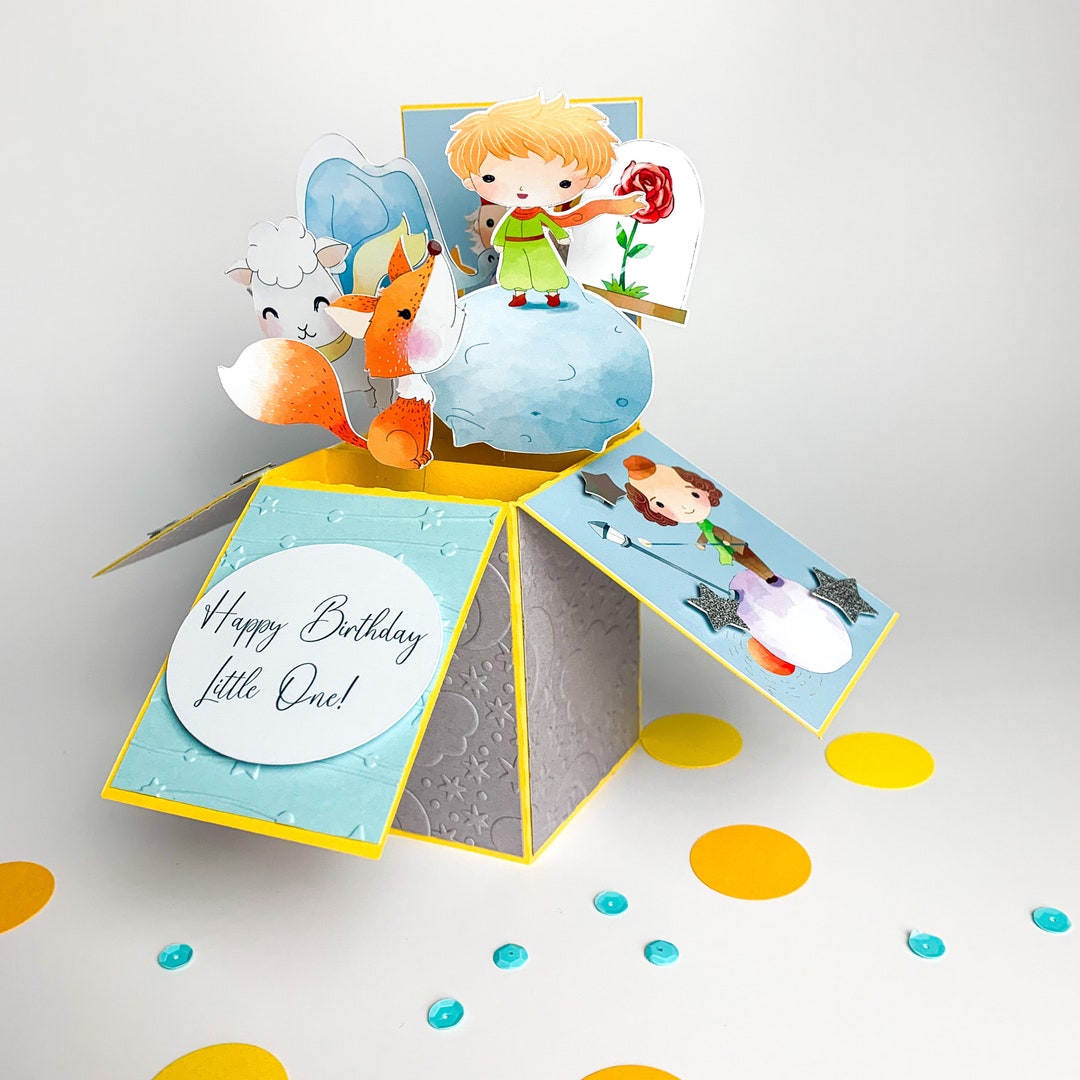 Little Prince Birthday Card Baby Boy Gift First Birthday Card for Boys ...