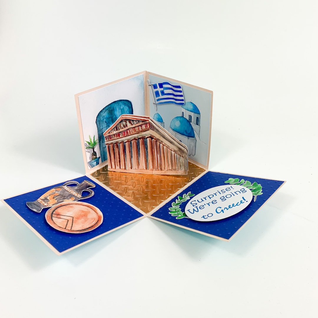Greece Travel Reveal Box, Surprise We Are Going to Greece, Vacation ...