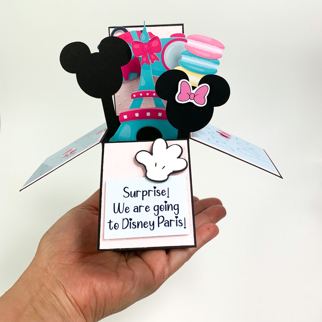 Paris Travel Reveal Card, Pop up Card Live the Magic, Travel Surprise ...