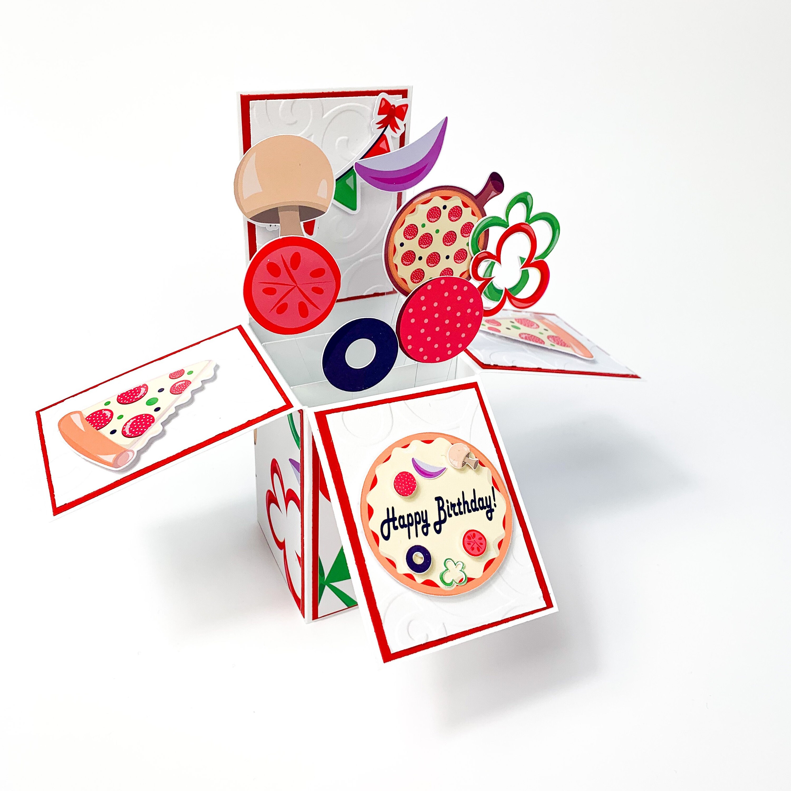 Pizza Lover Birthday Pop-up Card: Italian Food Theme - Etsy