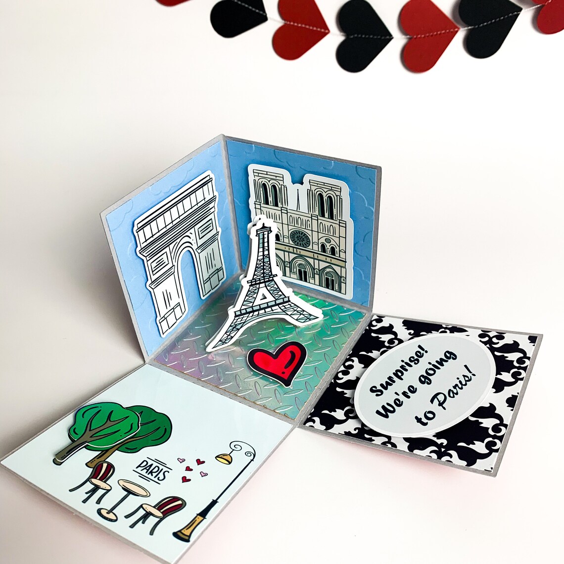 Paris Travel Reveal Surprise Box: Vacation Announcement Gift - Etsy