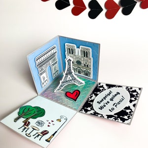 Paris Vacation Surprise Box, Paris Travel Surprise, Travel Announcement ...