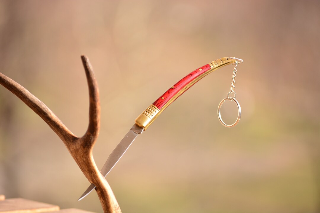 Small Red Vintage Iron Pocket Knifered Pocket Folding - Etsy