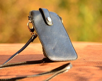 Leather Neck Wallet - Etsy