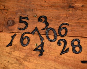 Industrial Metal Numbers 3 Small Vintage Metal Numbers - Etsy