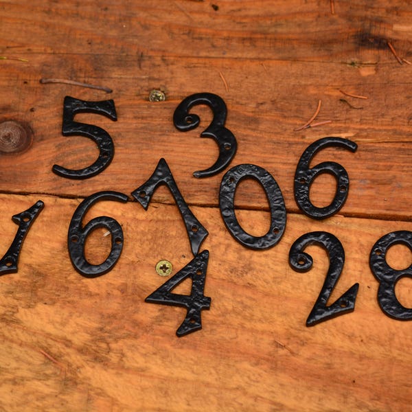 Wrought Iron House Numbers - Etsy