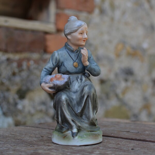 Old Woman Figurine - Etsy
