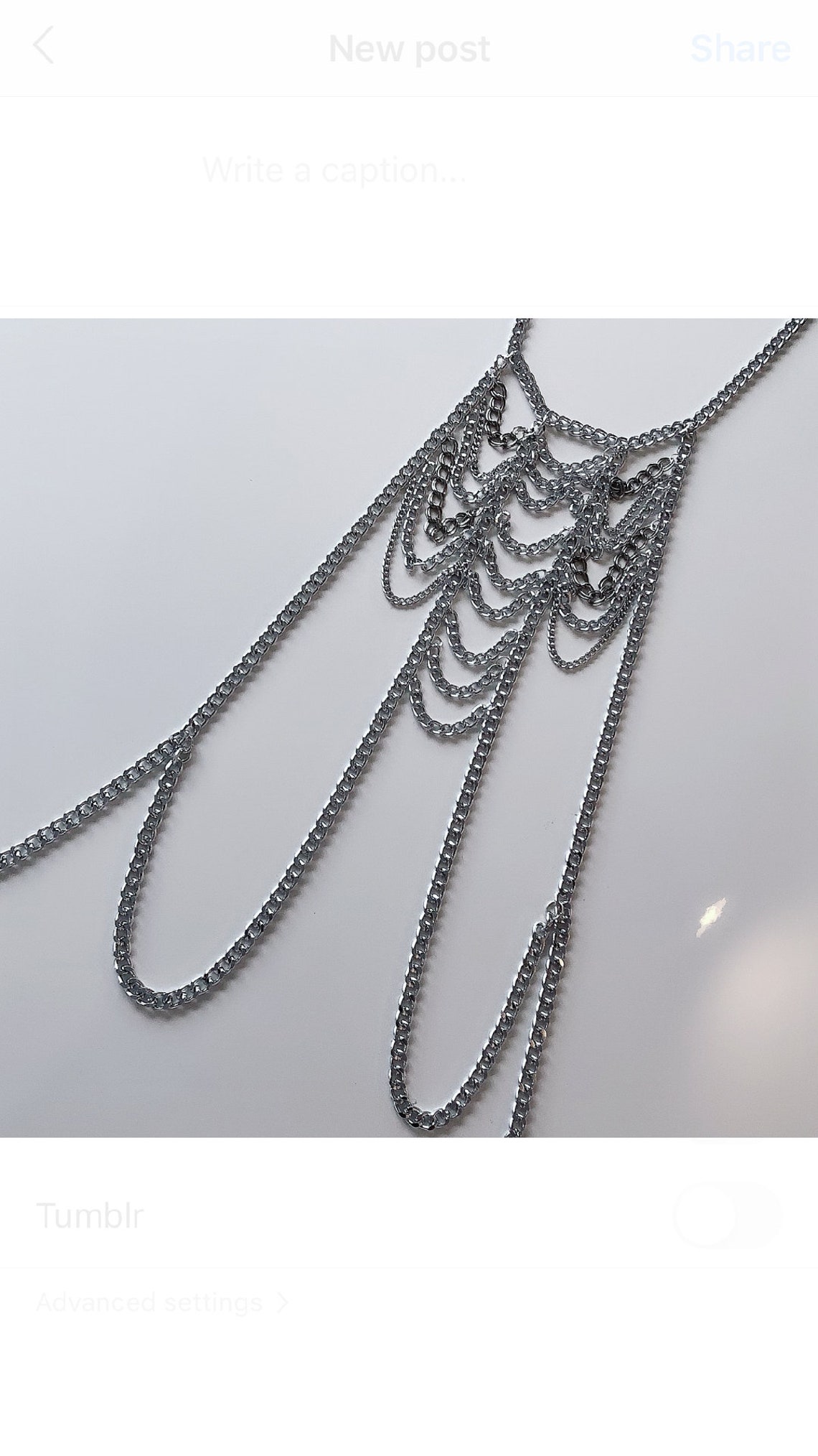 Silver Festival Multi Layered Halter Chain Bodychain Harness - Etsy