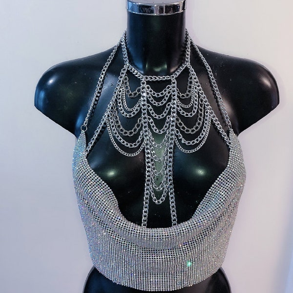 Chain Bra - Etsy UK