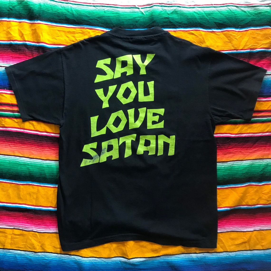 Vintage White Zombie Say You Love Satan T-shirt - Etsy