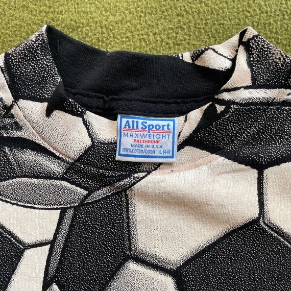 Vintage Rod Stewart AOP Print Football ball pattern t… - Gem