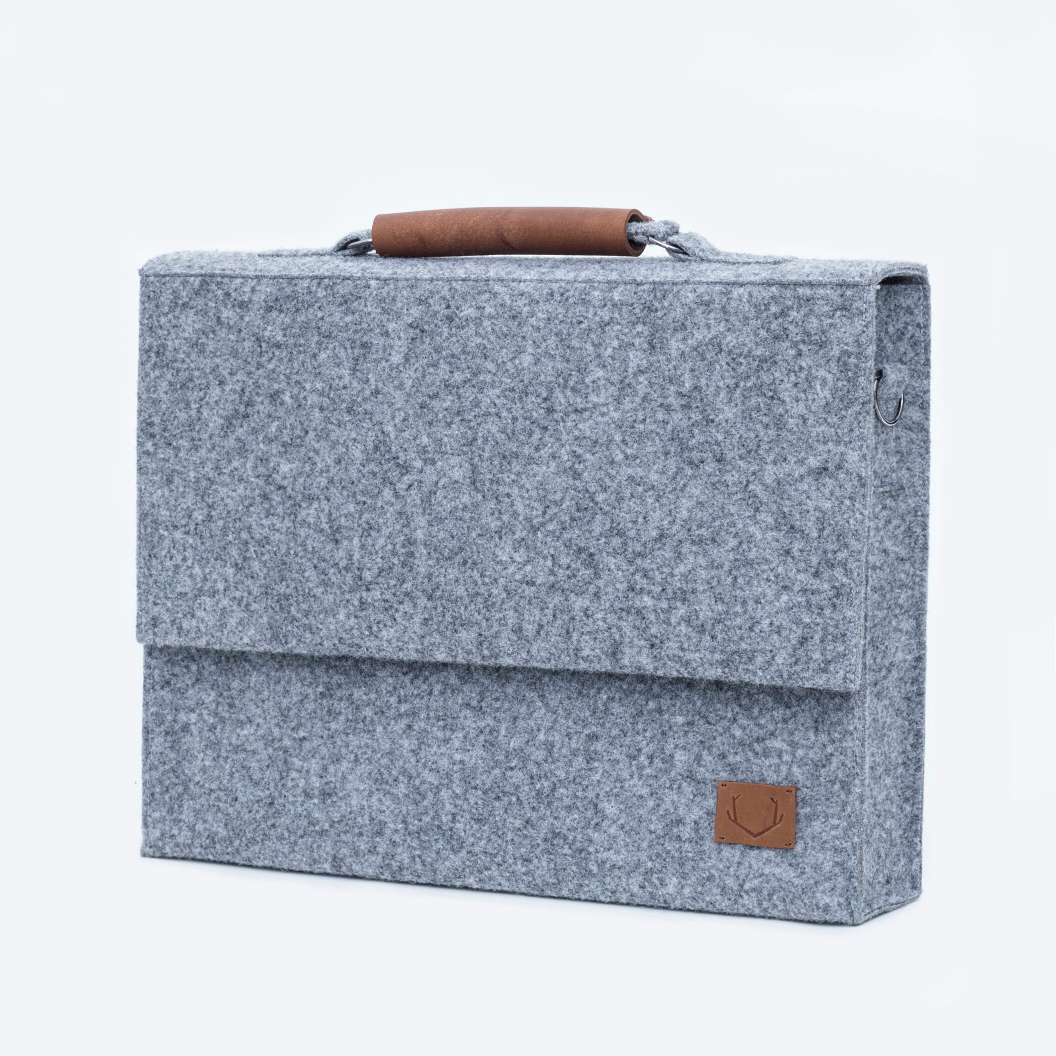 Unisex Felt Briefcase / Laptop Bag / Computer Bag / Laptop Case / Felt ...