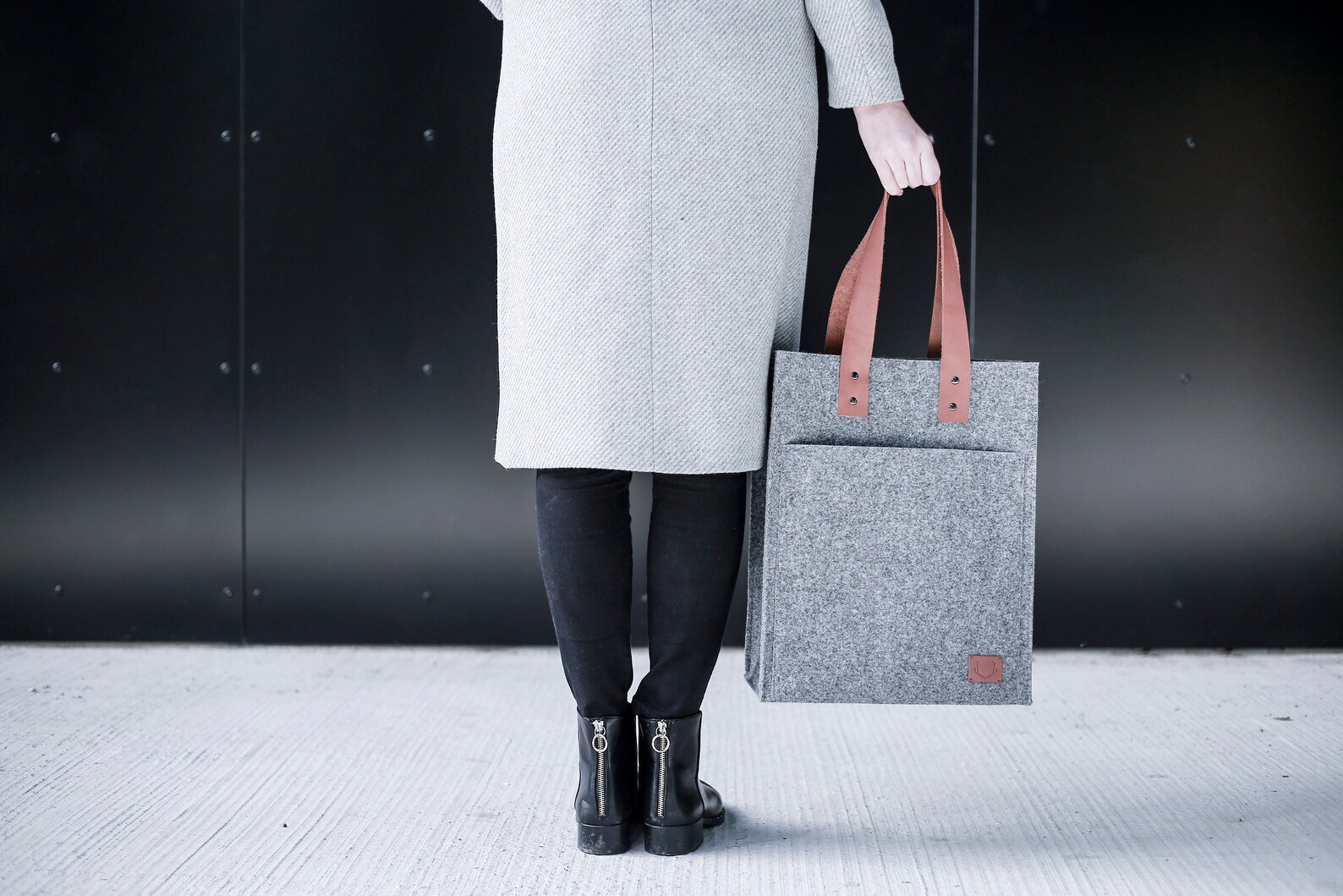 Felt Tote Bag / Computer Bag/ Shopper Bag/ Shoulder Bag / Felt Bag ...