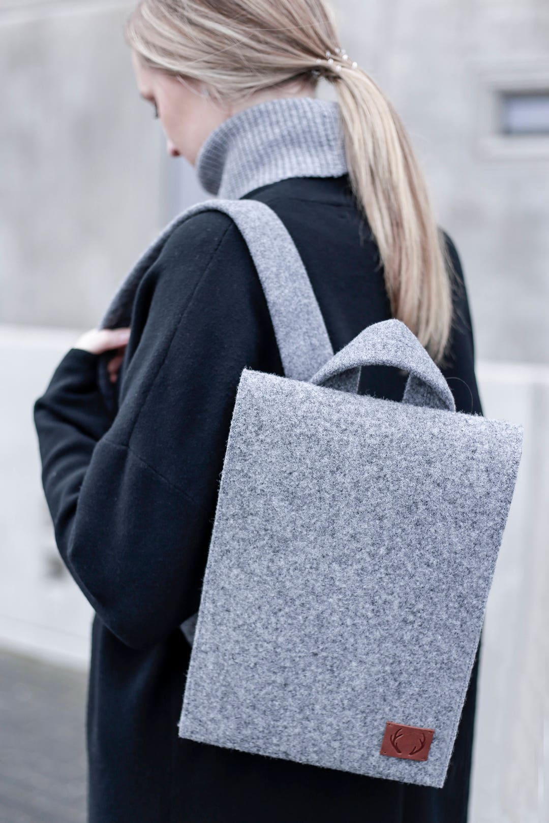 Backpack / Laptop Bag / Felt Laptop Bag / Wool Felt Bag / 13 Inch ...