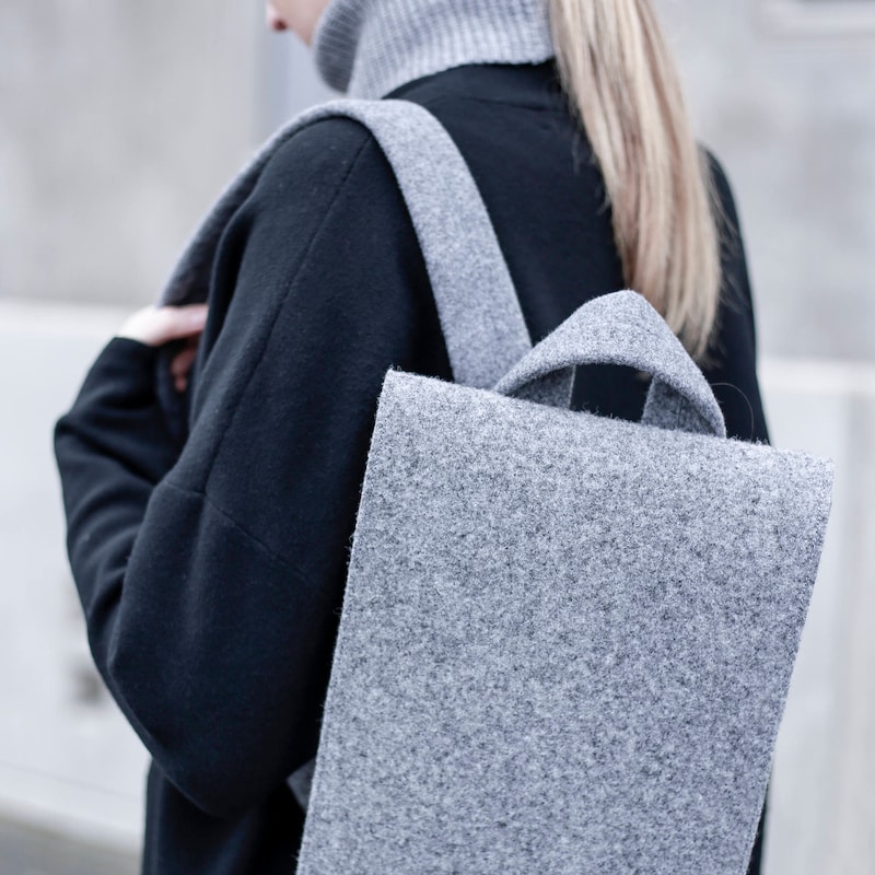 Wool Backpack - Etsy