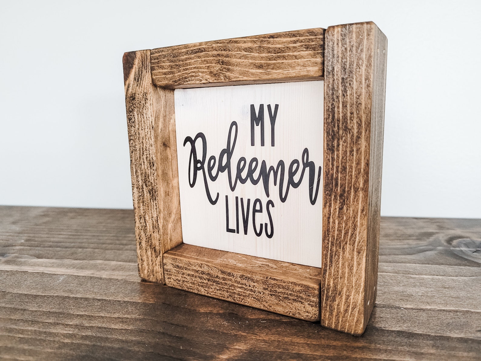 Tiered Tray Sign | My Redeemer Lives | Religious Decor| Gift | Tiered ...