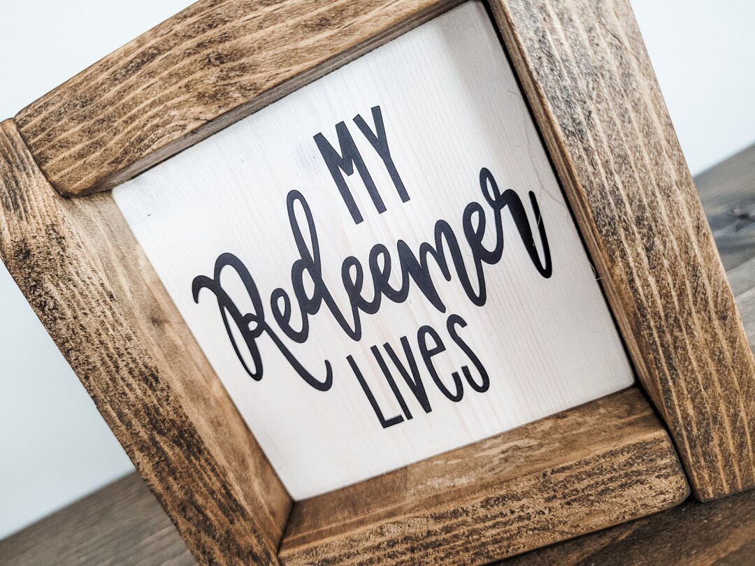Tiered Tray Sign | My Redeemer Lives | Religious Decor| Gift | Tiered ...