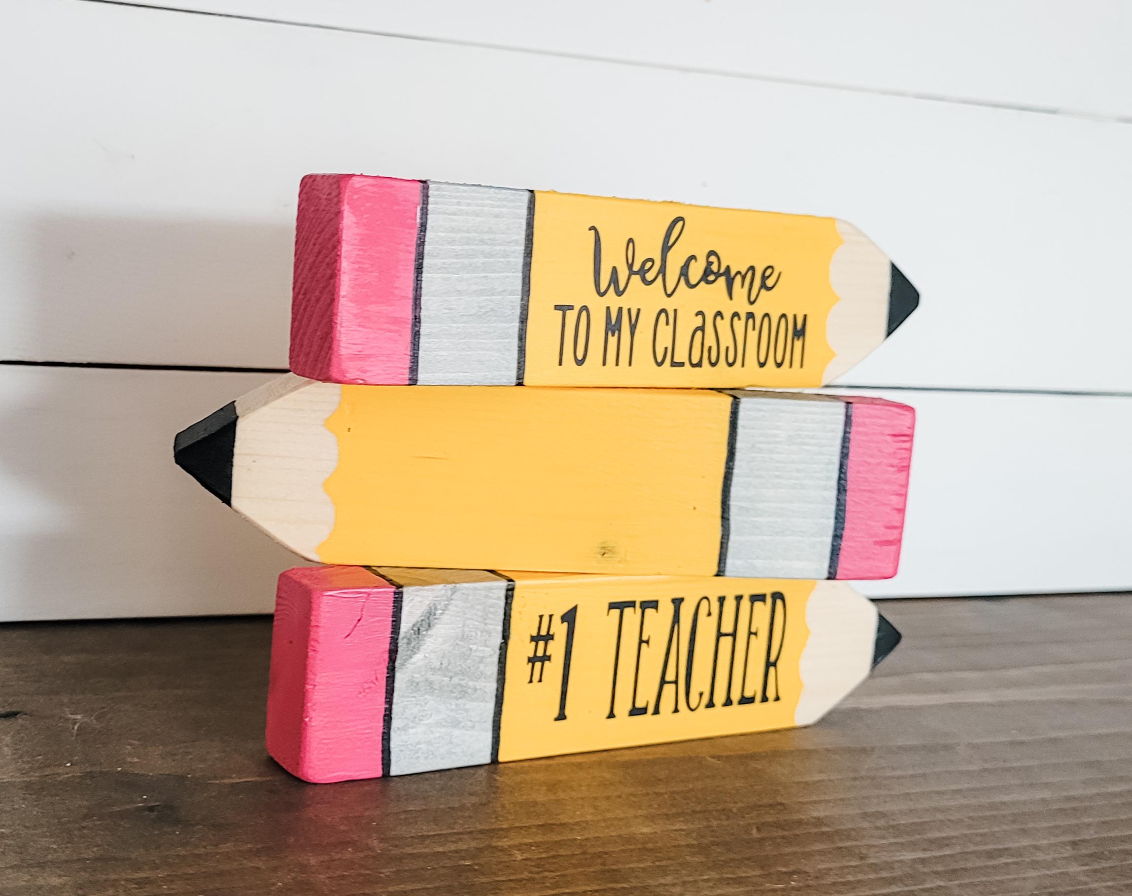 Pencil Sign, Teacher Decor, Pencil Sign for Classroom, Teacher Gift ...