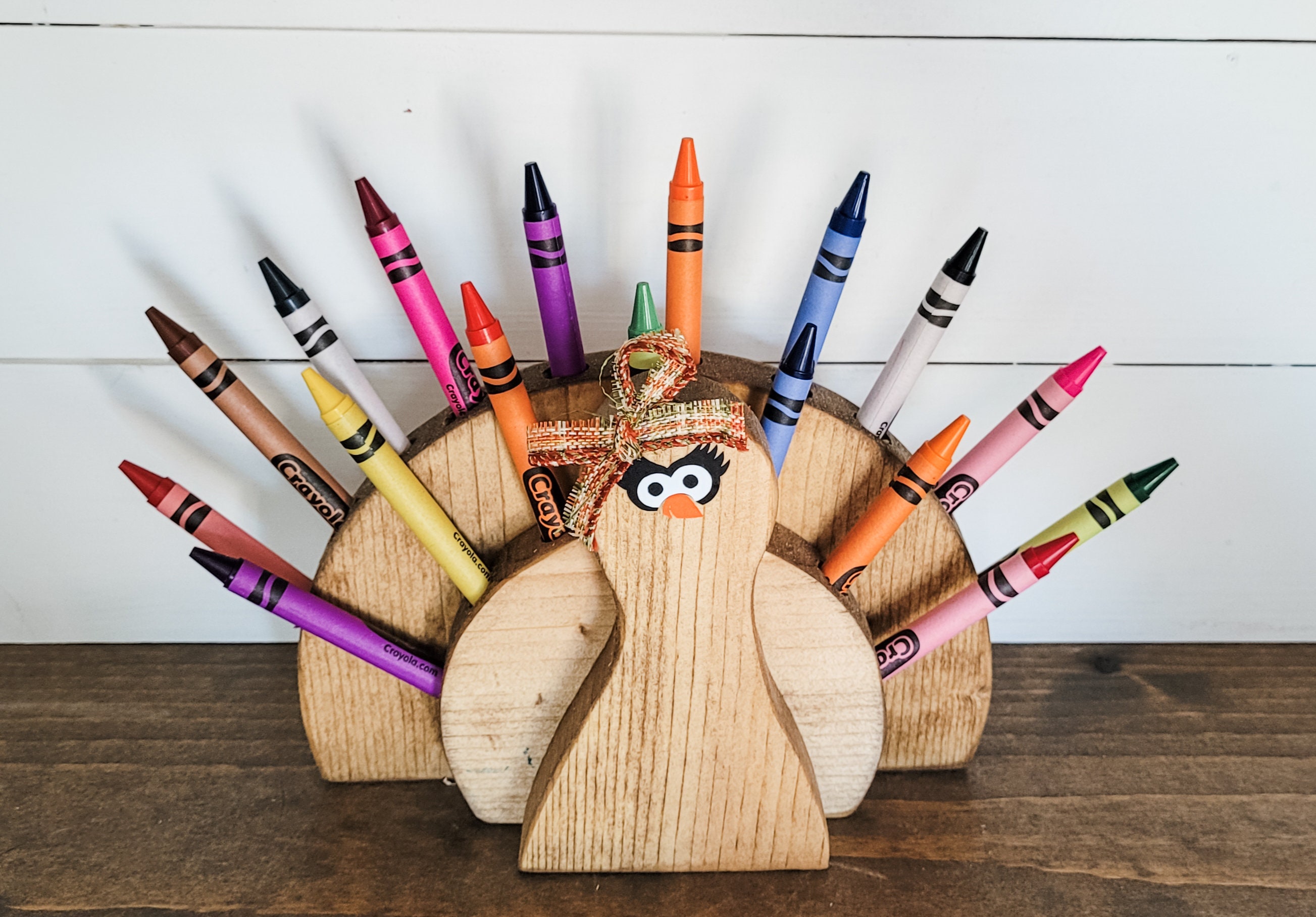 The Original Turkey Crayon Holder, Fall Decor, Thanksgiving Decor ...