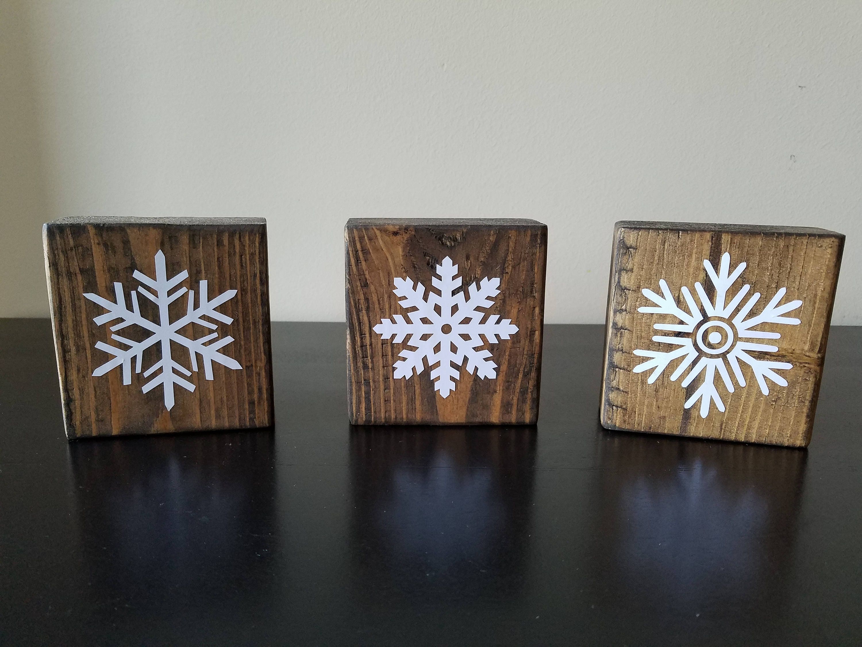 Rustic Winter Sign Farmhouse Sign Snowflake Sign - Etsy