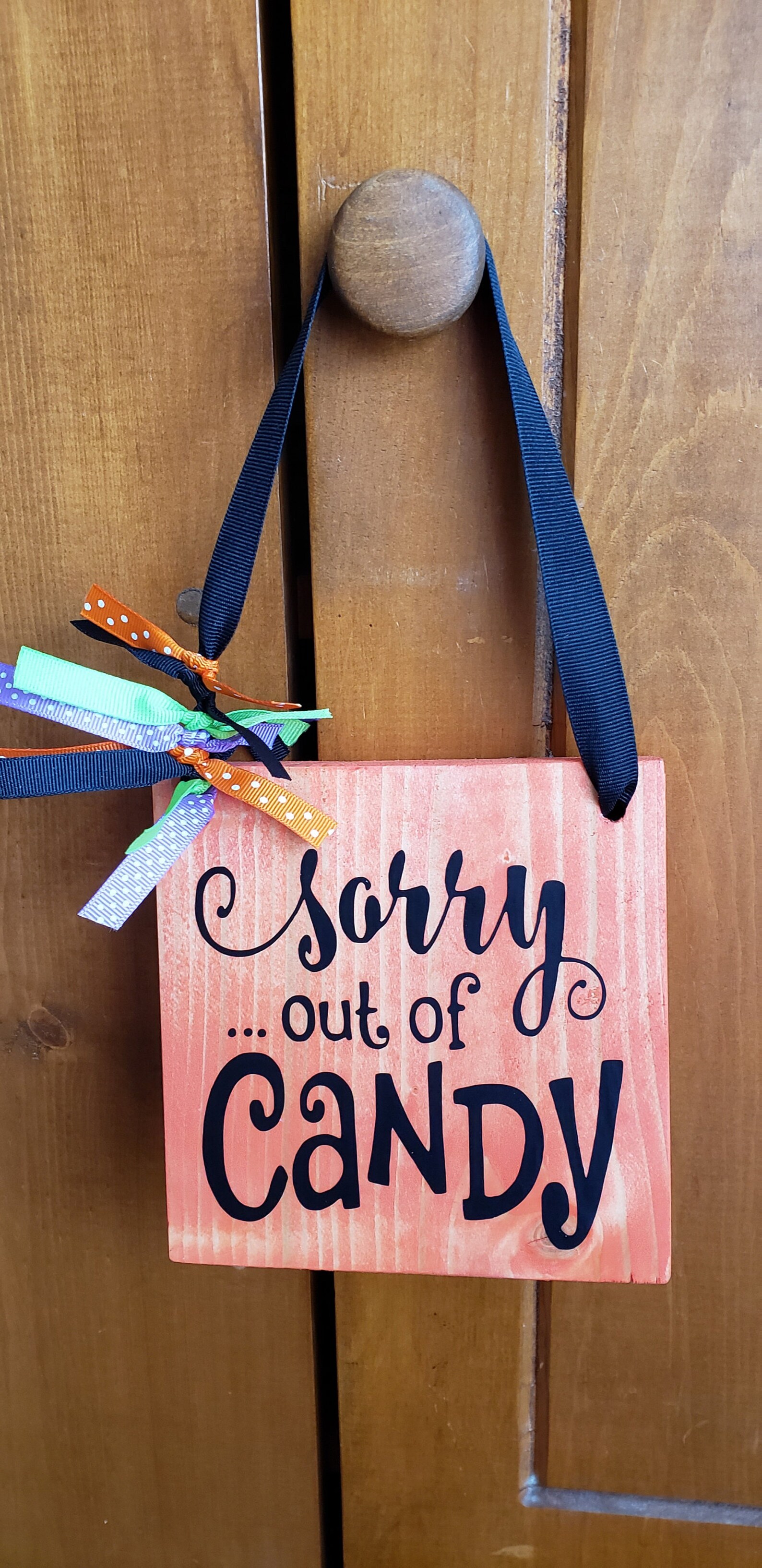 Out of Candy Halloween Sign Halloween Decor Fall Decor | Etsy