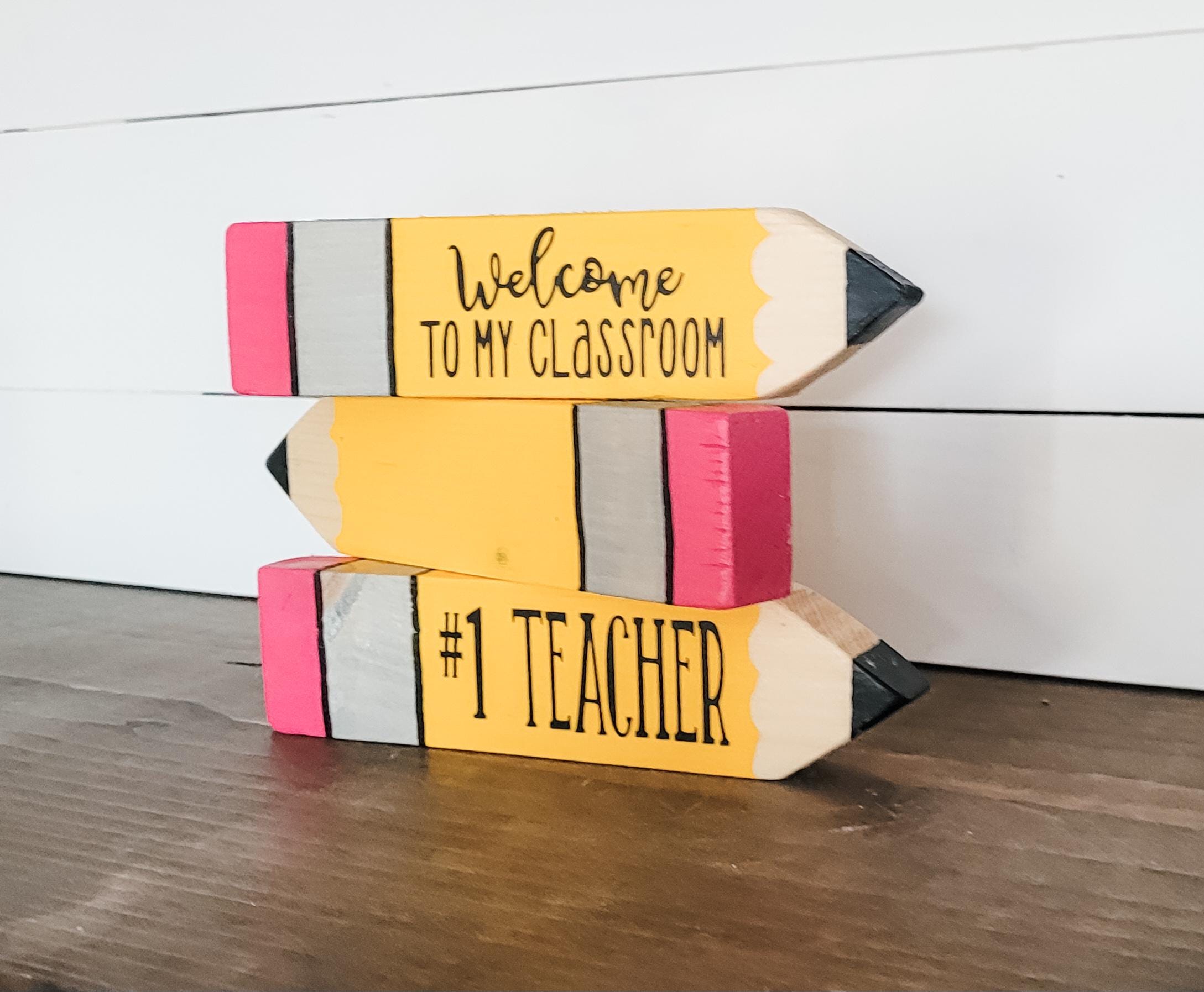 Pencil Sign, Teacher Decor, Pencil Sign for Classroom, Teacher Gift ...