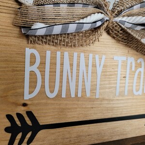 Bunny Trail Sign | Easter Sign | Spring Decor | Farmhouse Easter Decor ...