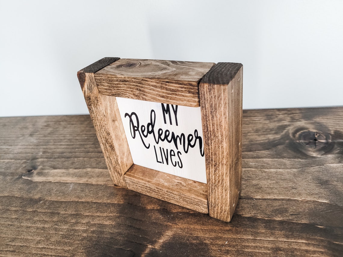Tiered Tray Sign | My Redeemer Lives | Religious Decor| Gift | Tiered ...