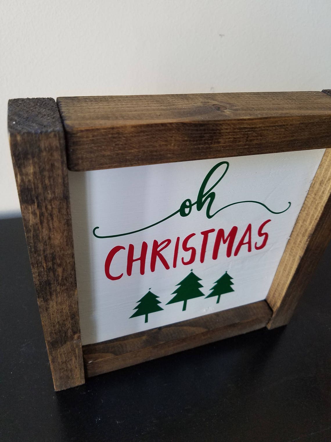 Oh Christmas Tree Wooden Christmas Sign Farmhouse - Etsy