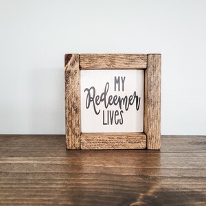 Tiered Tray Sign | My Redeemer Lives | Religious Decor| Gift | Tiered ...