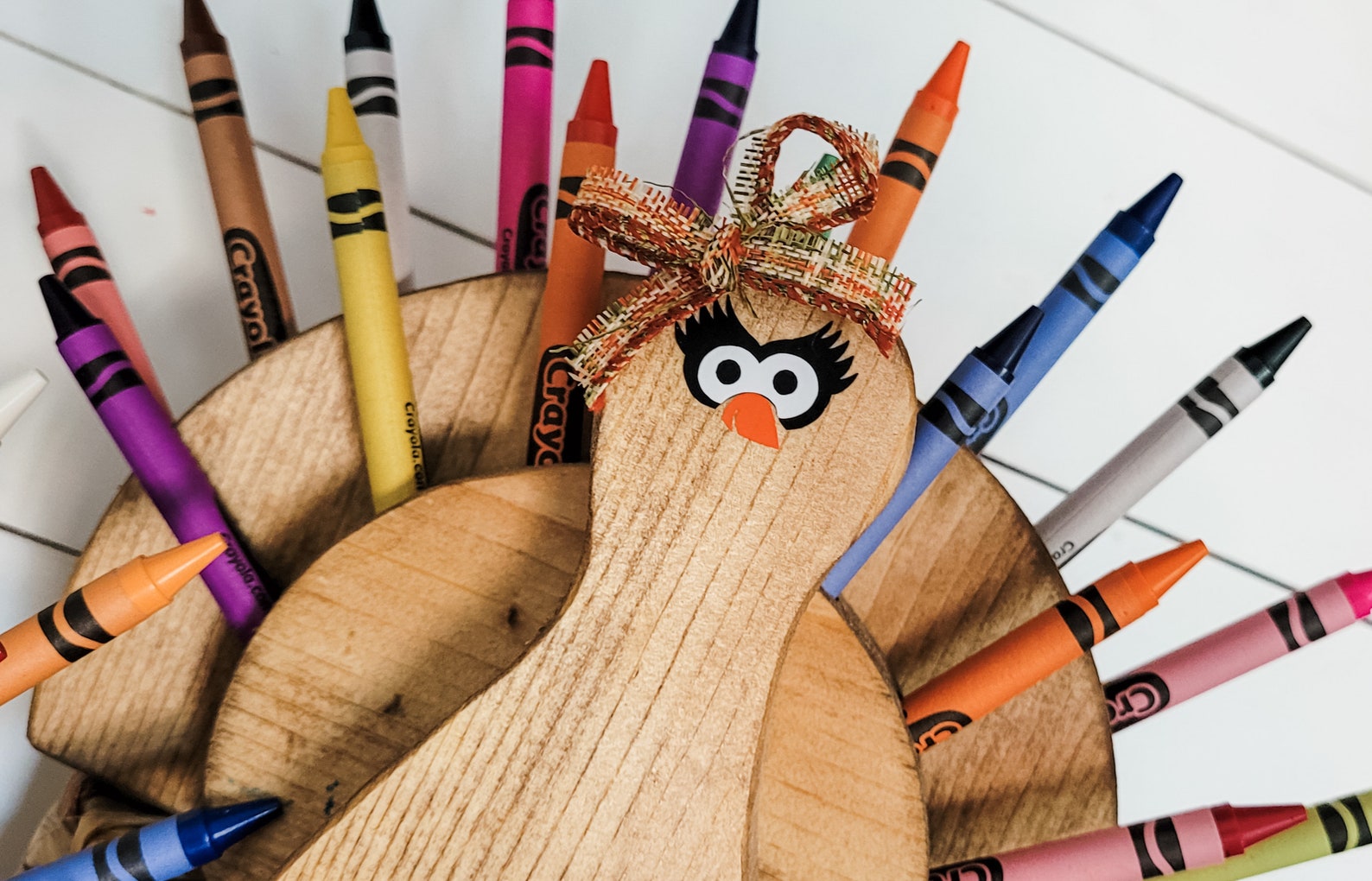 The Original Turkey Crayon Holder, Fall Decor, Thanksgiving Decor ...