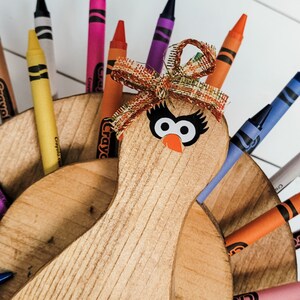 The Original Turkey Crayon Holder, Fall Decor, Thanksgiving Decor ...
