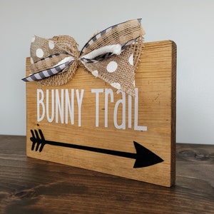 Bunny Trail Sign | Easter Sign | Spring Decor | Farmhouse Easter Decor ...