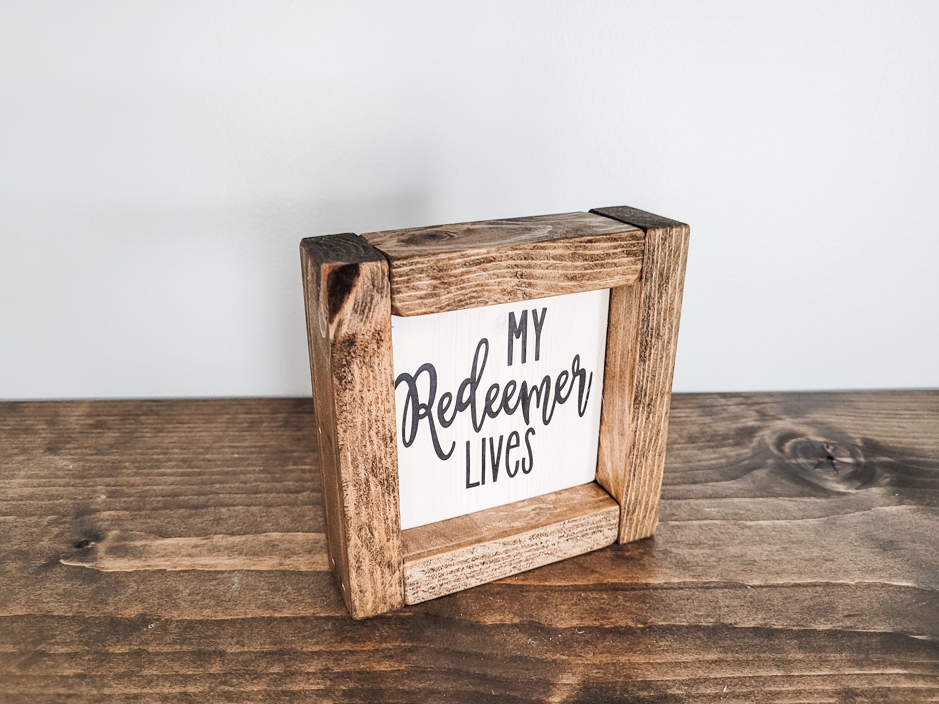 Tiered Tray Sign | My Redeemer Lives | Religious Decor| Gift | Tiered ...