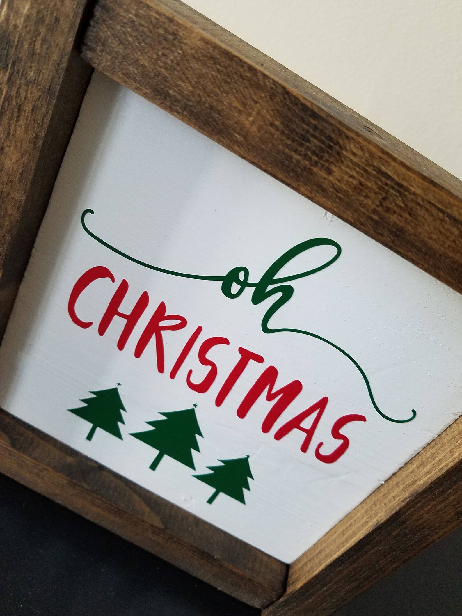 Oh Christmas Tree Wooden Christmas Sign Farmhouse - Etsy