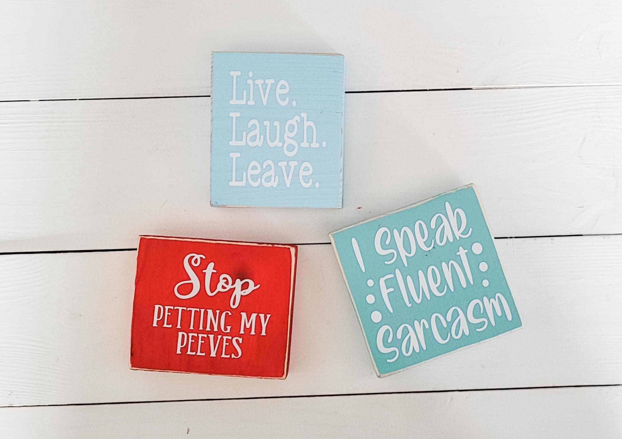 Mini Funny Signs, Humorous Signs, Small Gift, Laugh, Funny Decor - Etsy