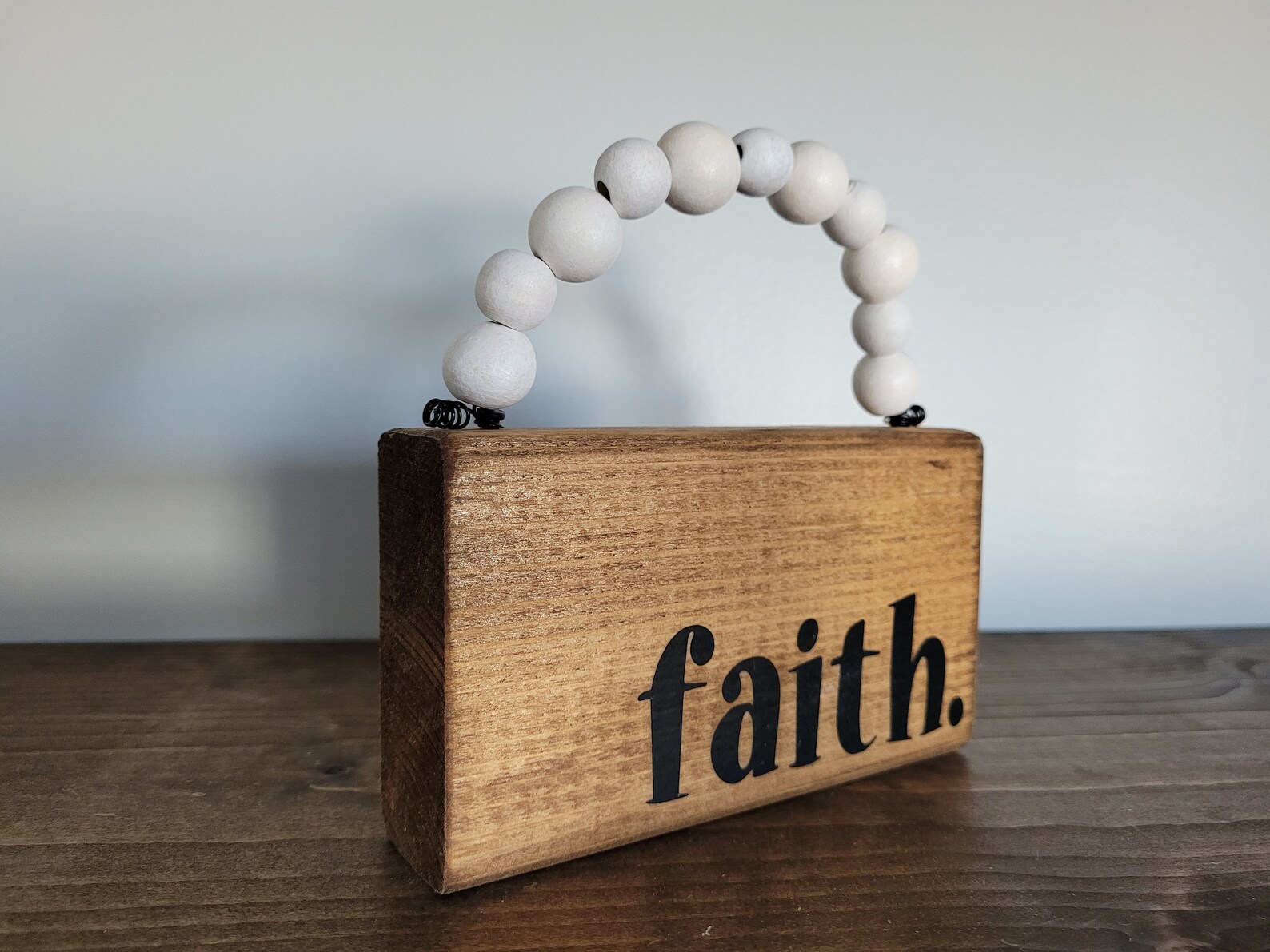Block Wood Sign | Faith, Hope, Love, Joy, and Family | Shelf Sitters ...