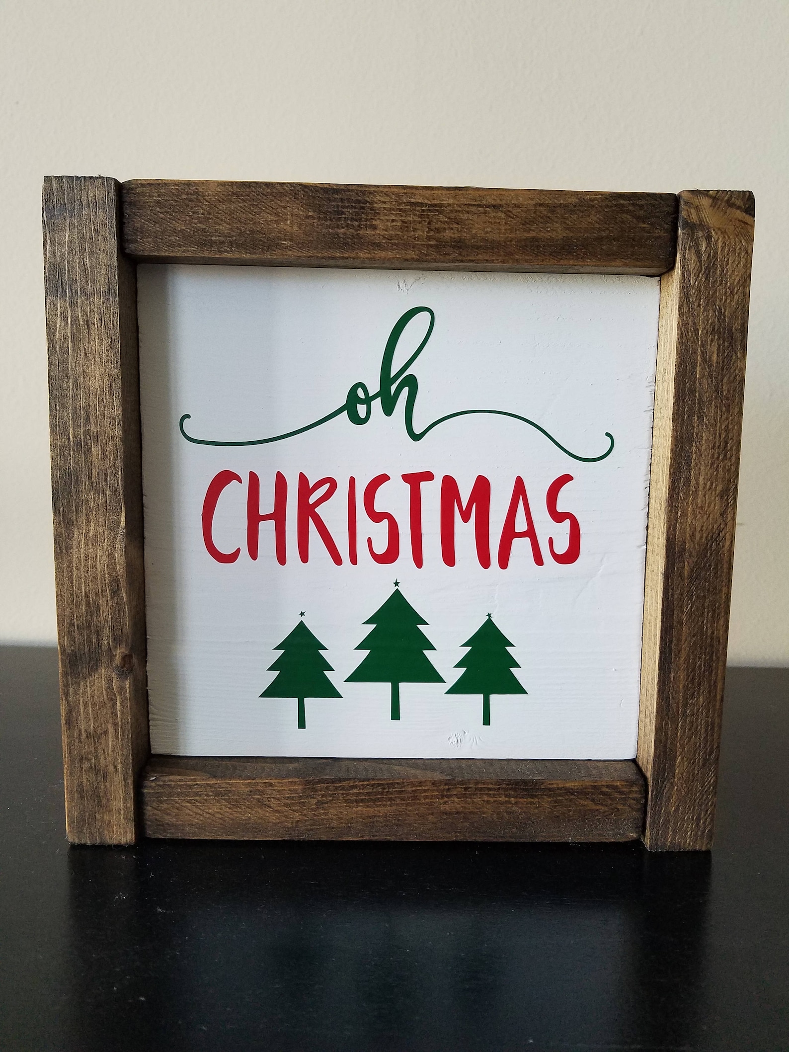 Oh Christmas Tree Wooden Christmas Sign Farmhouse - Etsy