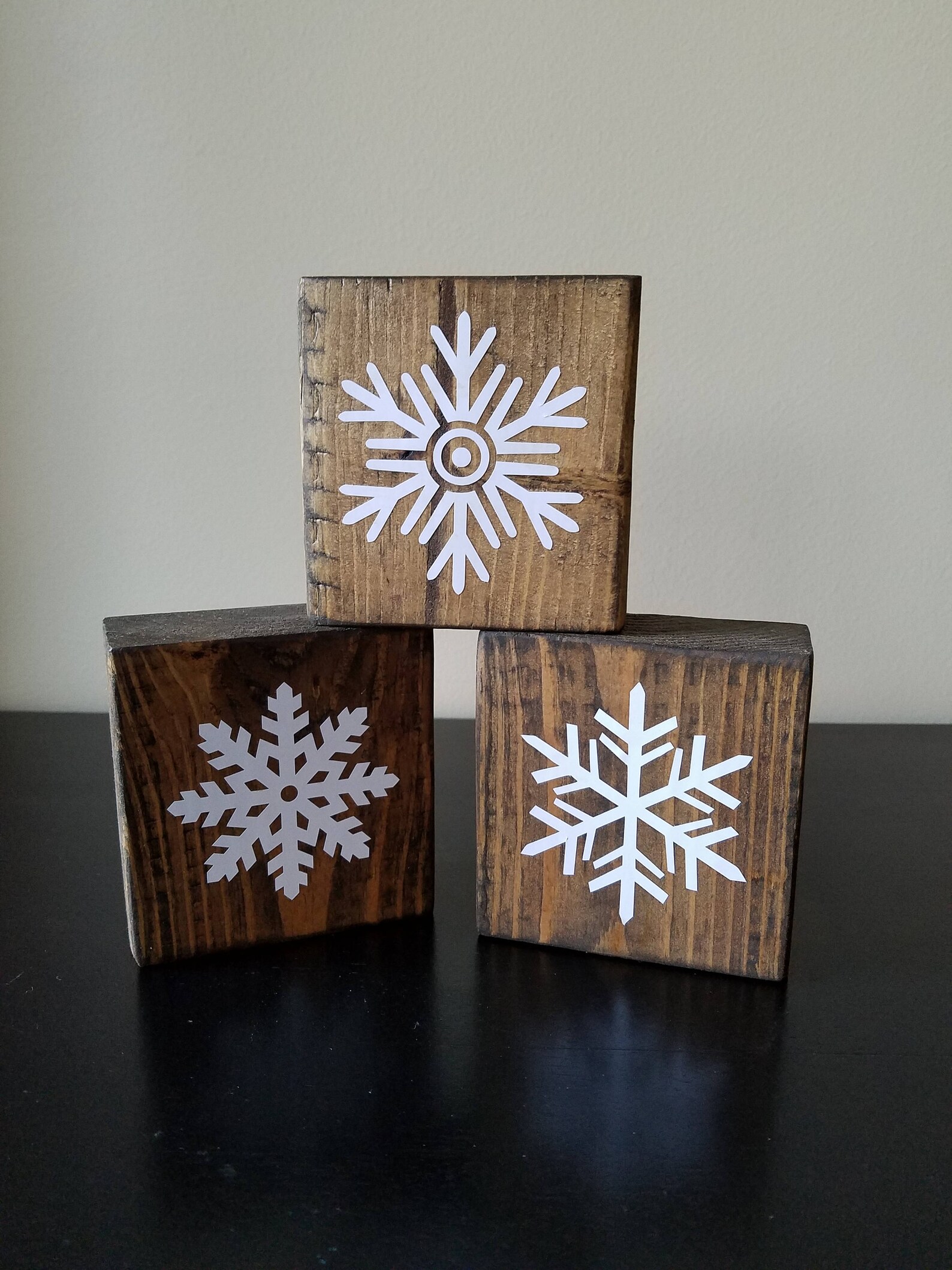 Rustic Winter Sign Farmhouse Sign Snowflake Sign - Etsy