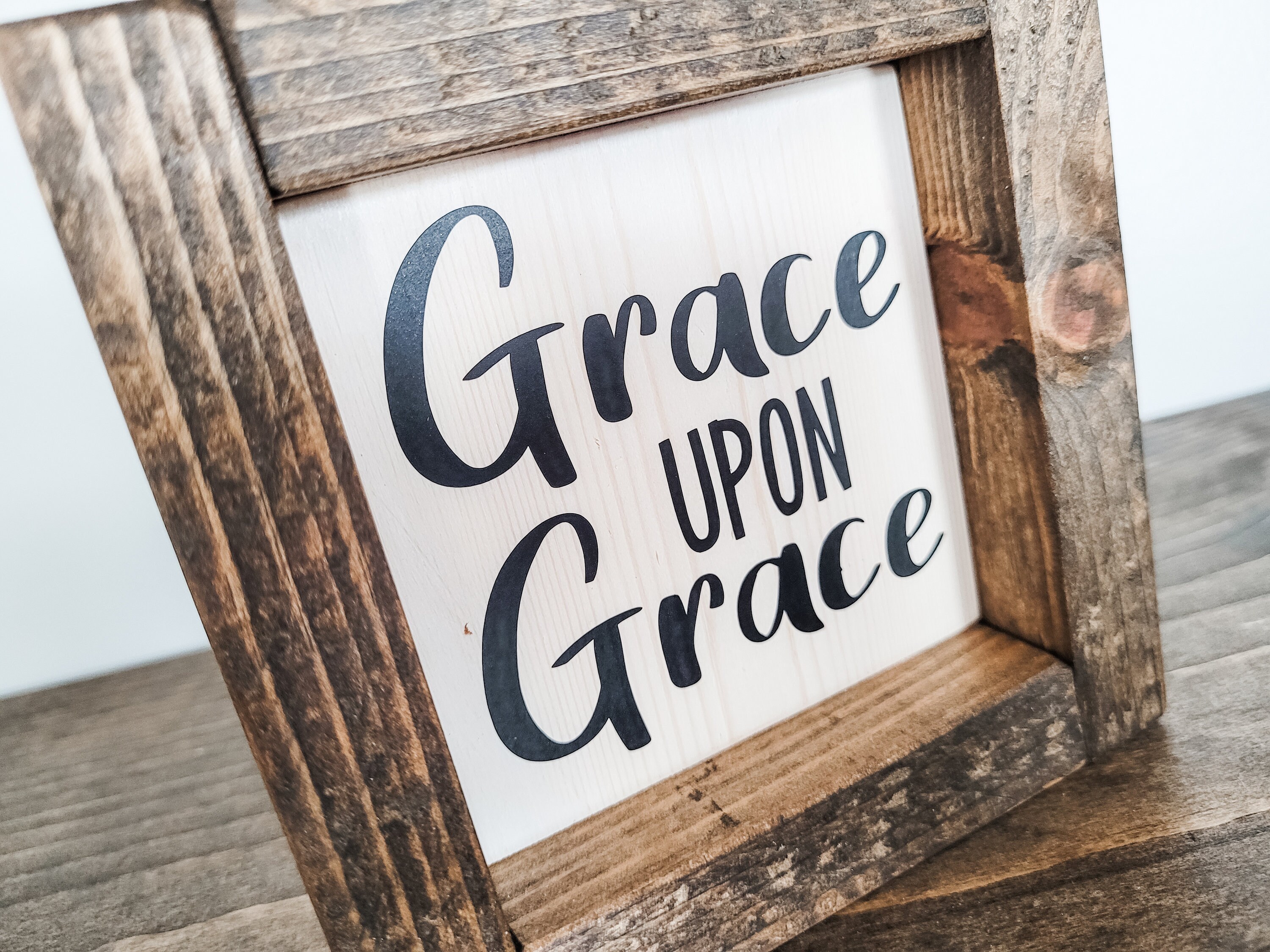 Tiered Tray Sign | Grace Upon Grace | Religious Decor| Gift | Tiered ...
