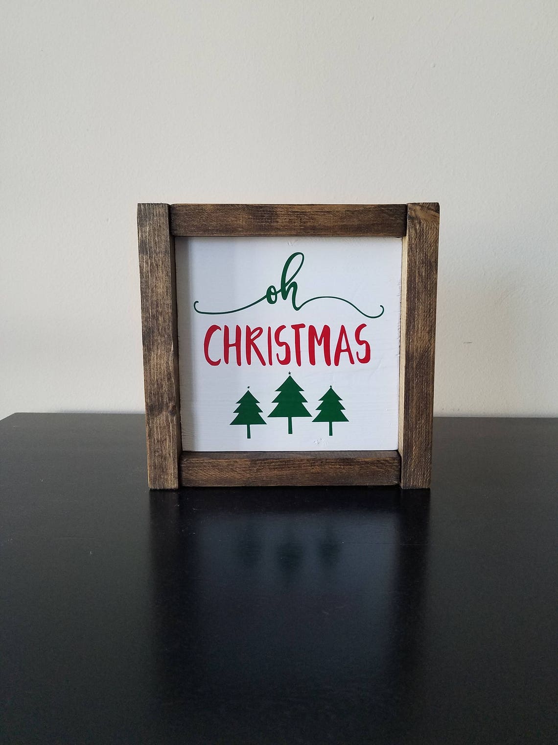 Oh Christmas Tree Wooden Christmas Sign Farmhouse - Etsy